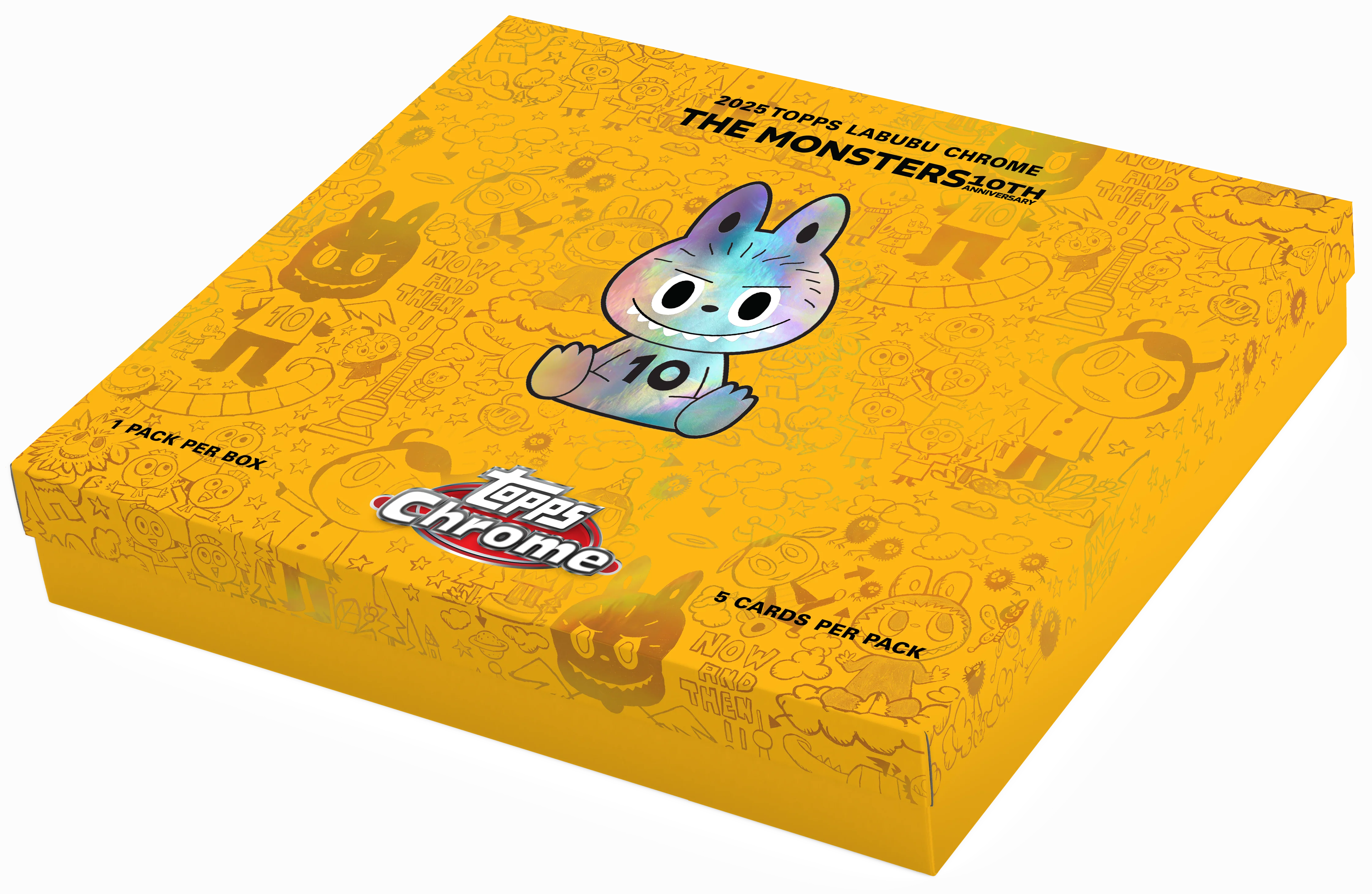 2025 Topps Labubu Chrome 10th Anniversary Hobby Box